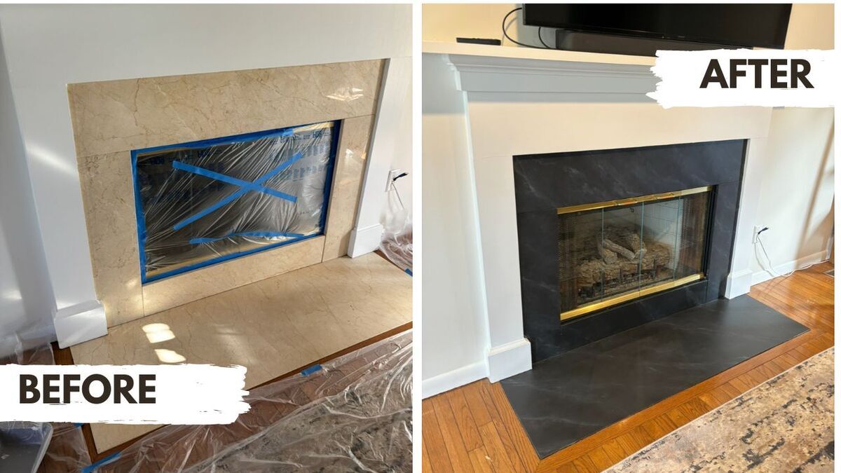 Reimagining Your Fireplace | Blog | Joyful Cabinet Painting